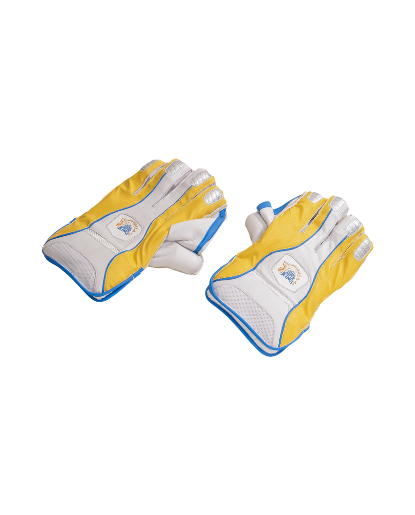 Super Kings Academy WICKET KEEPING GLOVES-GOLD